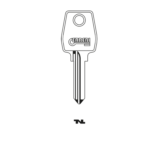 L&F/Euro Locks EL1R Errebi Cabinet Blank – C.O.Tilney